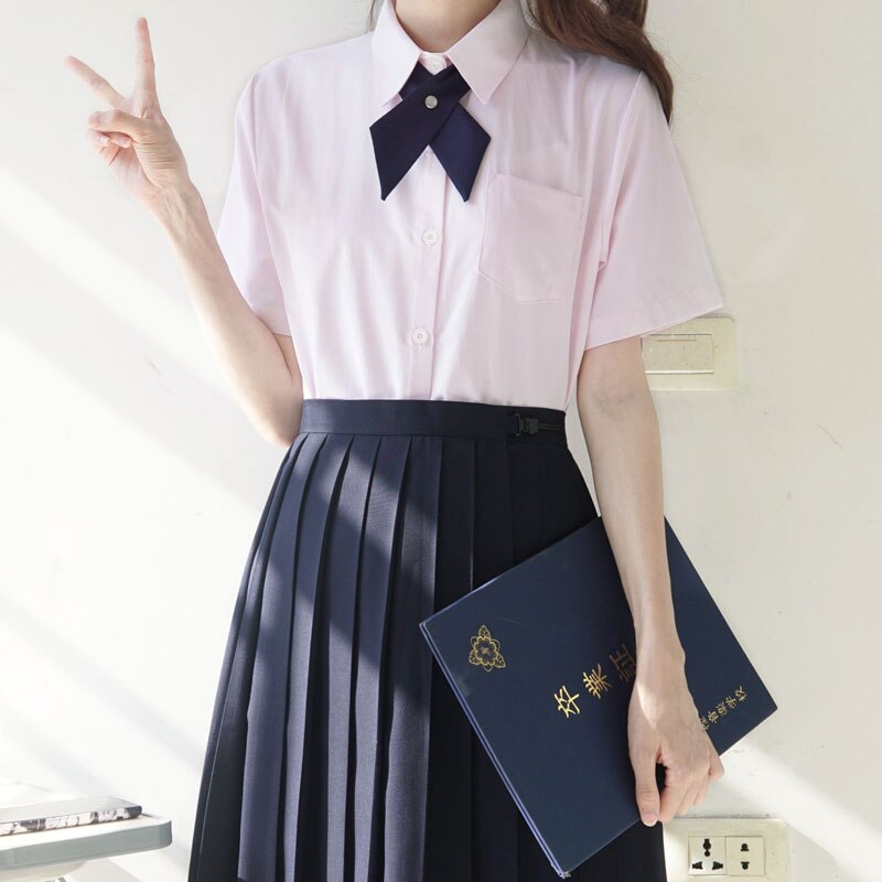 Japanese School Basic Blouse Student Seifuku Long/... – Grandado