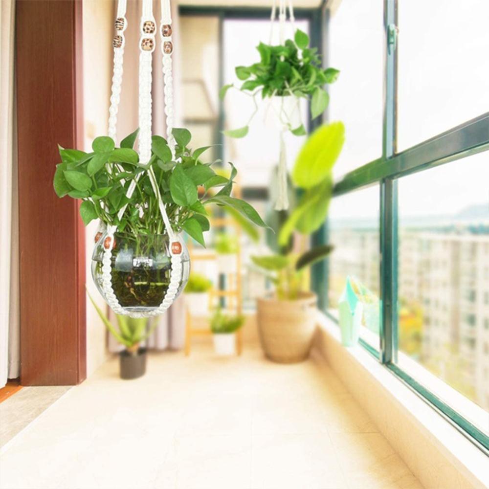 Cotton Flower Pots Desk Plant Handcrafted Braided ... – Grandado