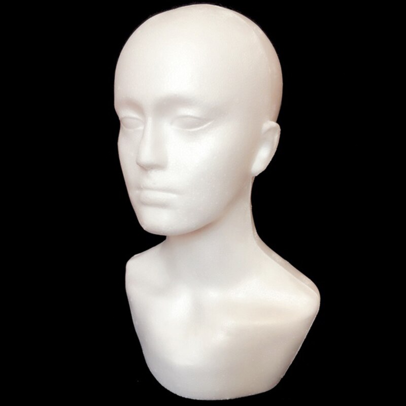 -Foam Male Display Mannequin Head Dummy Wigs Hat S... – Grandado