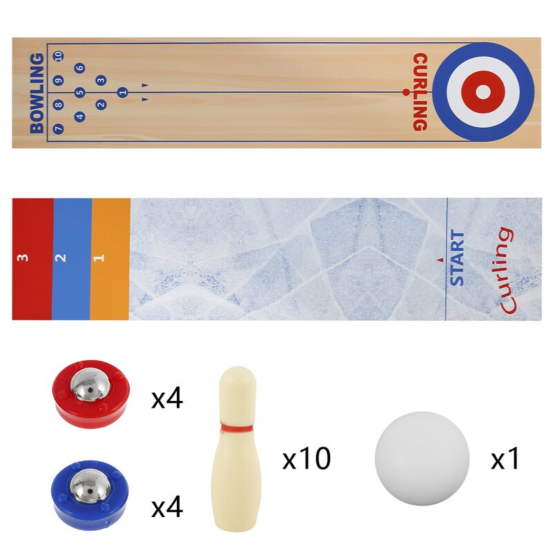 Table Curling Game Bowling Mini Table Curling Ball... – Grandado