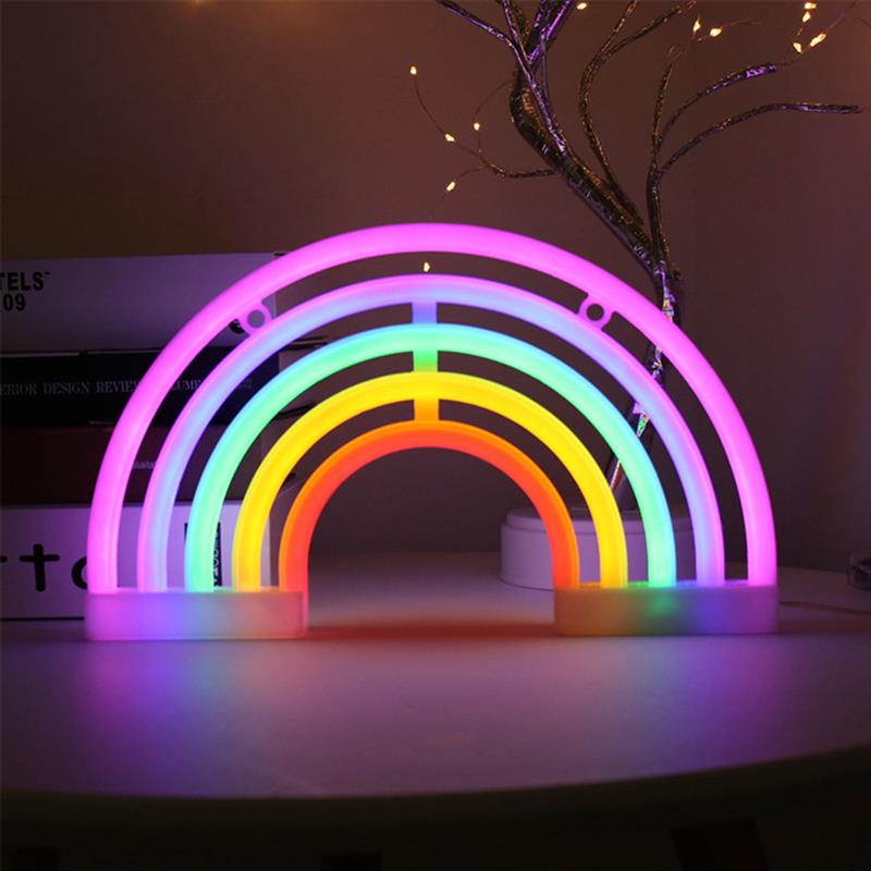 Cute Rainbow Neon Sign LED Rainbow Light Lamp LED ... – Vicedeal