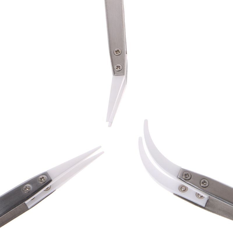 3 stk ikke-ledende antistatisk keramisk pinsett ti... – Grandado