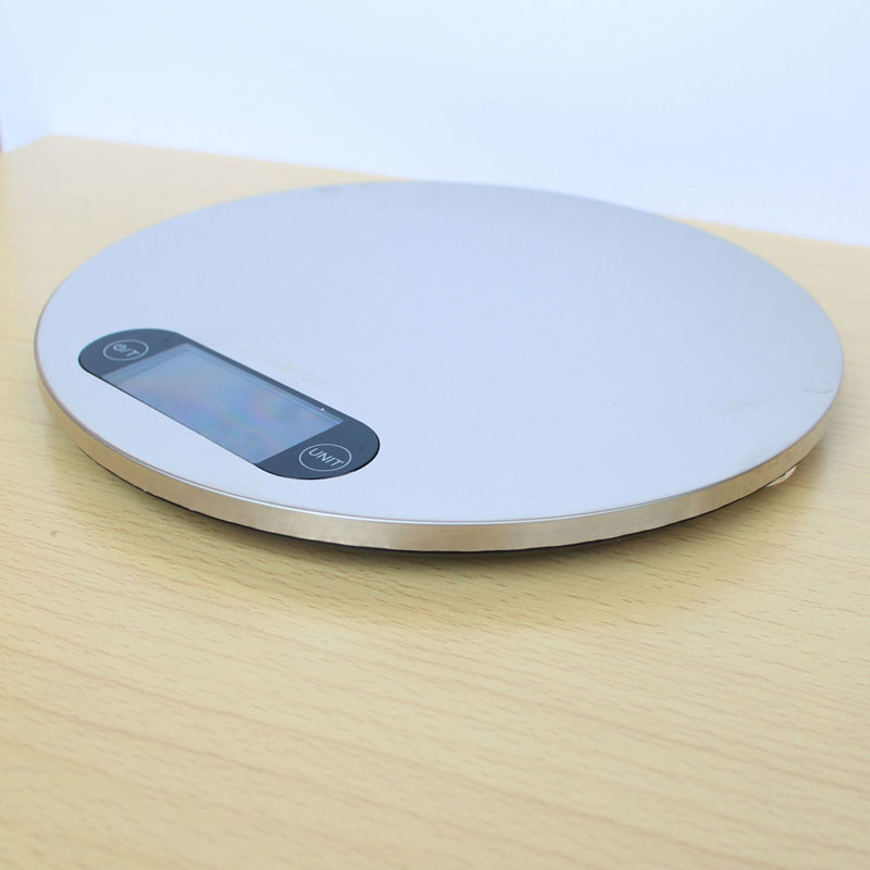 5KG/1g LCD Digital Kitchen Scale Round Shape Stain... – Grandado