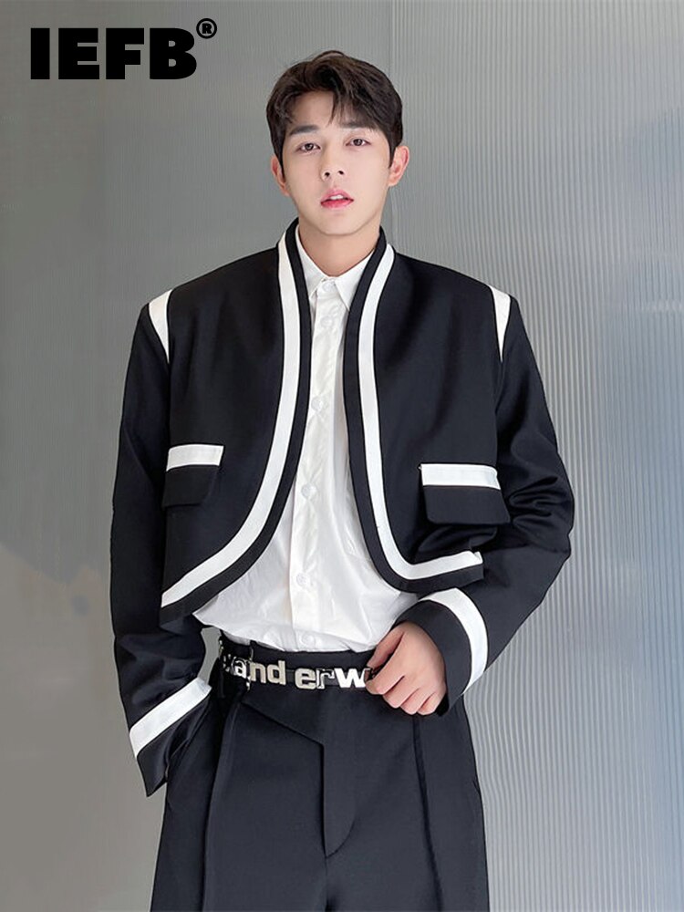 IEFB Light Luxury Black And White Stripes Color Bl... – Grandado