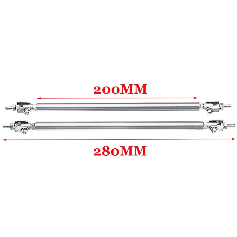 Bar Bumper Rod Silver 2pcs Pull Exterior Vehicle P... – Grandado
