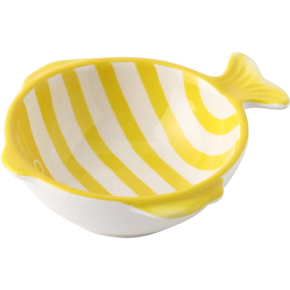 Irregular Fish Shape Ceramic Plate Rectangle Solid... – Grandado