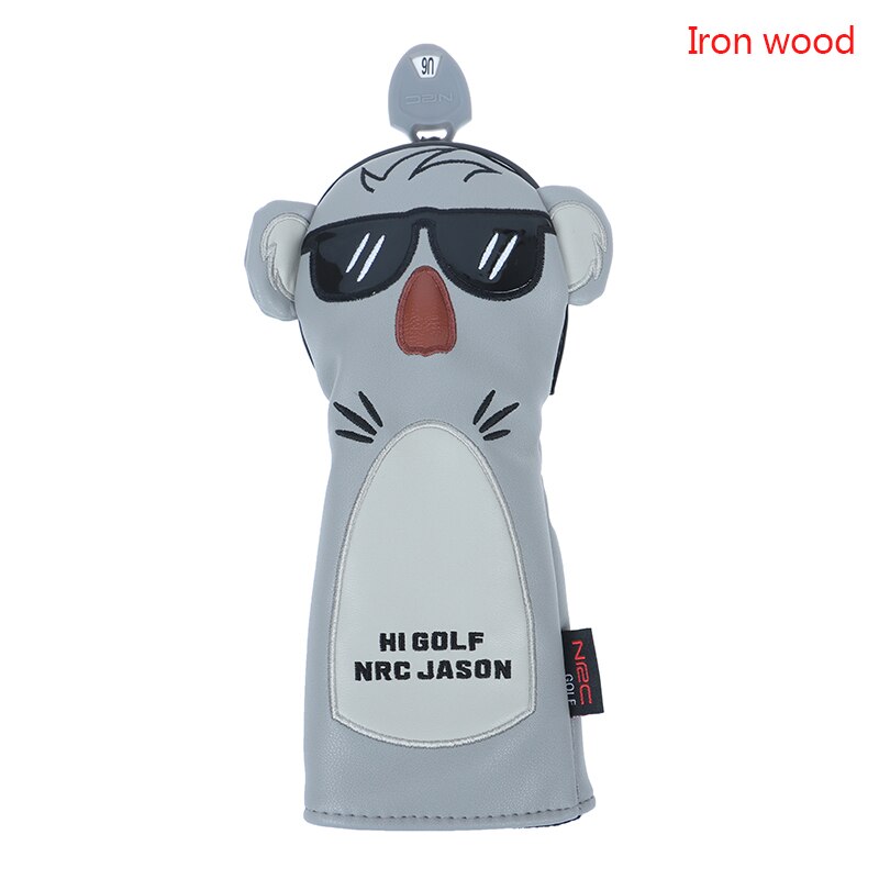 1 Pcs Golf Wood Head Cover Koala PU Leather No. 1 ... – Grandado
