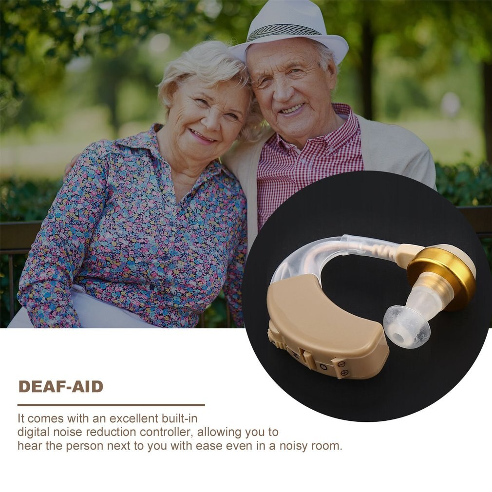 Ear Hearing Aid Kit Adjustable Behind Ear Sound Am... – Vicedeal