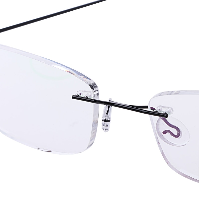 Reading Glasses Ultralight Titanium Rimless Rectan... – Vicedeal