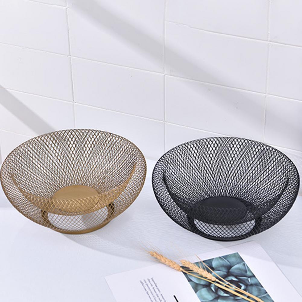 Fruit Basket Sturdy Double-layered Wrought Iron Ho... – Grandado