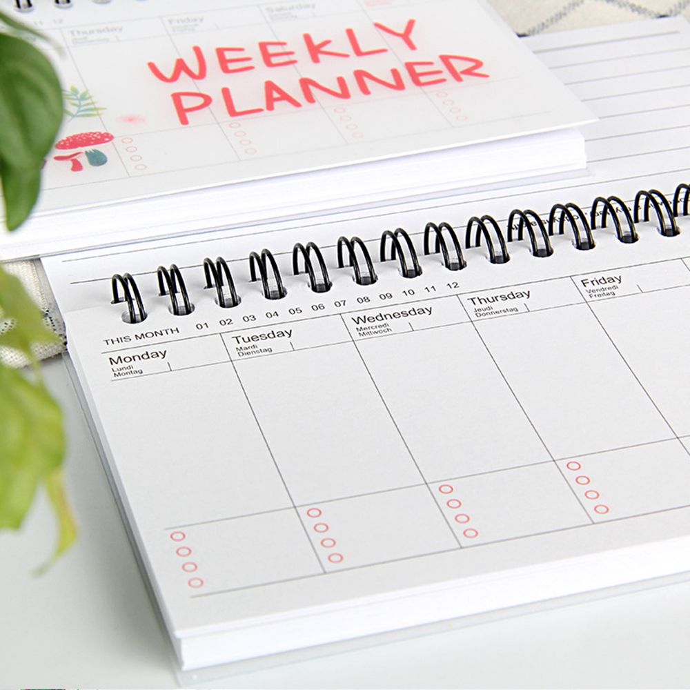 100 Pagina 'S Cartoon Wekelijkse Planner Coil Note... – Grandado