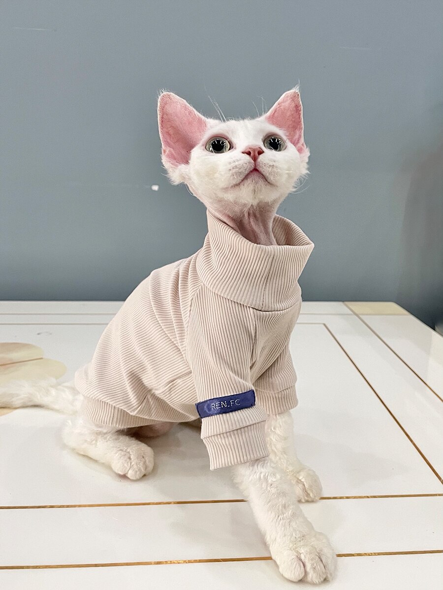 Hairless Cat Clothes Sphinx Devon Clothes Autumn W... – Vicedeal