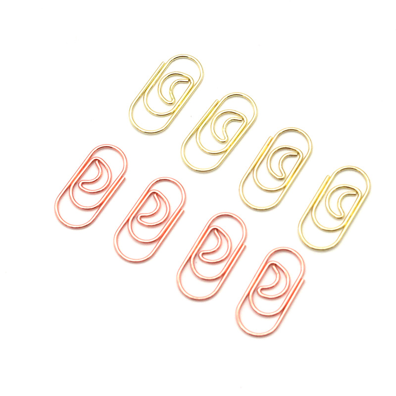 Mini Moon Paper Clip Metal Paper Clips Decorative ... – Vicedeal