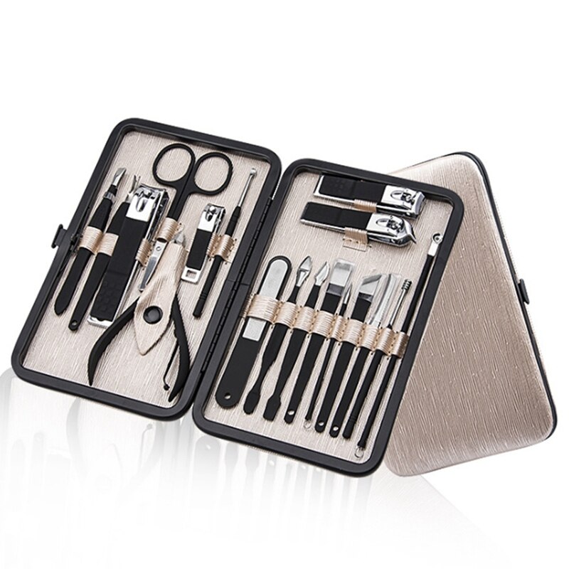 18 PCS Manicure Set Kit Pedicure Scissor Nail Clip... – Vicedeal