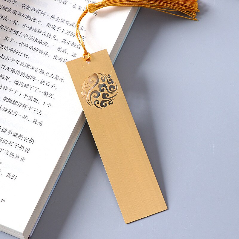 1Pc Chinese Style Vintage Brass Bookmark Hollow-ca... – Grandado