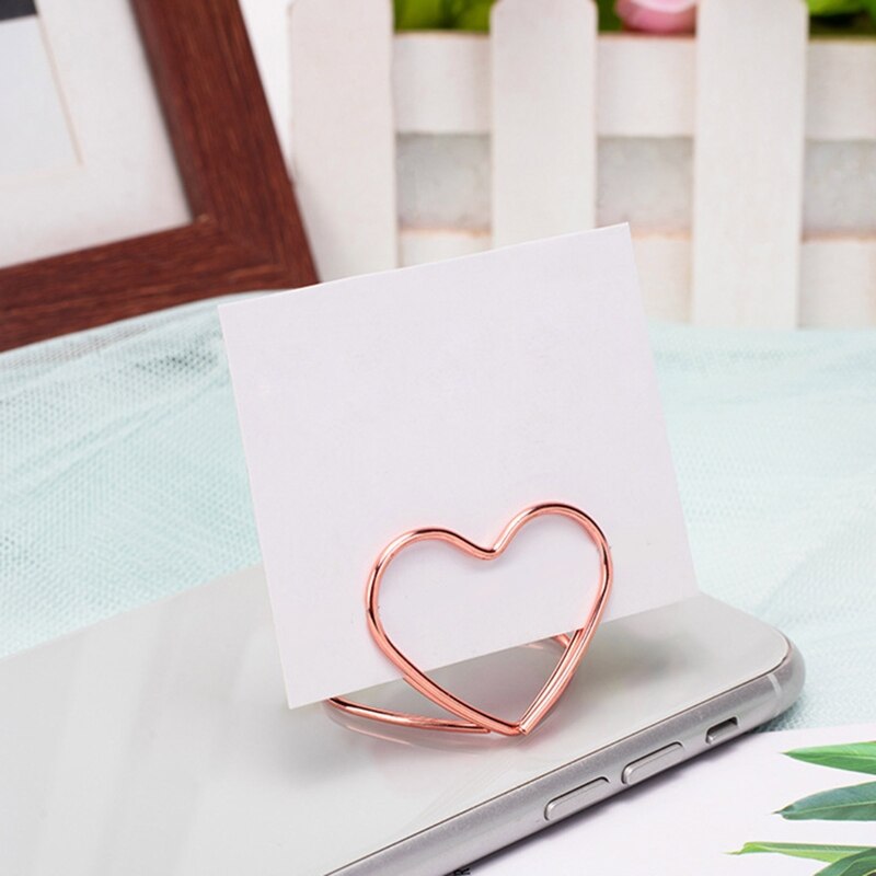 10 Stks/set Liefde Hart Vorm Metalen Memo Houder D... – Grandado