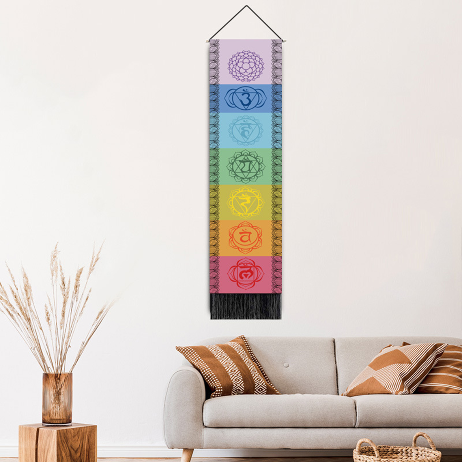 7 Chakra Mandala Tapestry Yoga Meditatie Banner Po... – Vicedeal