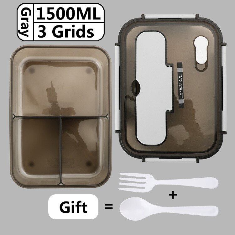 1100/1500ML Rectangle Plastic Polypropylene Lunch ... – Grandado