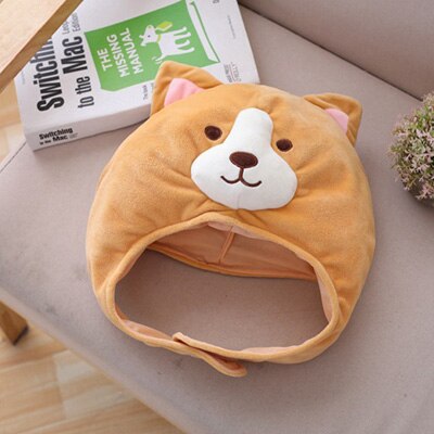 Cute keki dog hat plush toy doll doll funny hat ch... – Grandado