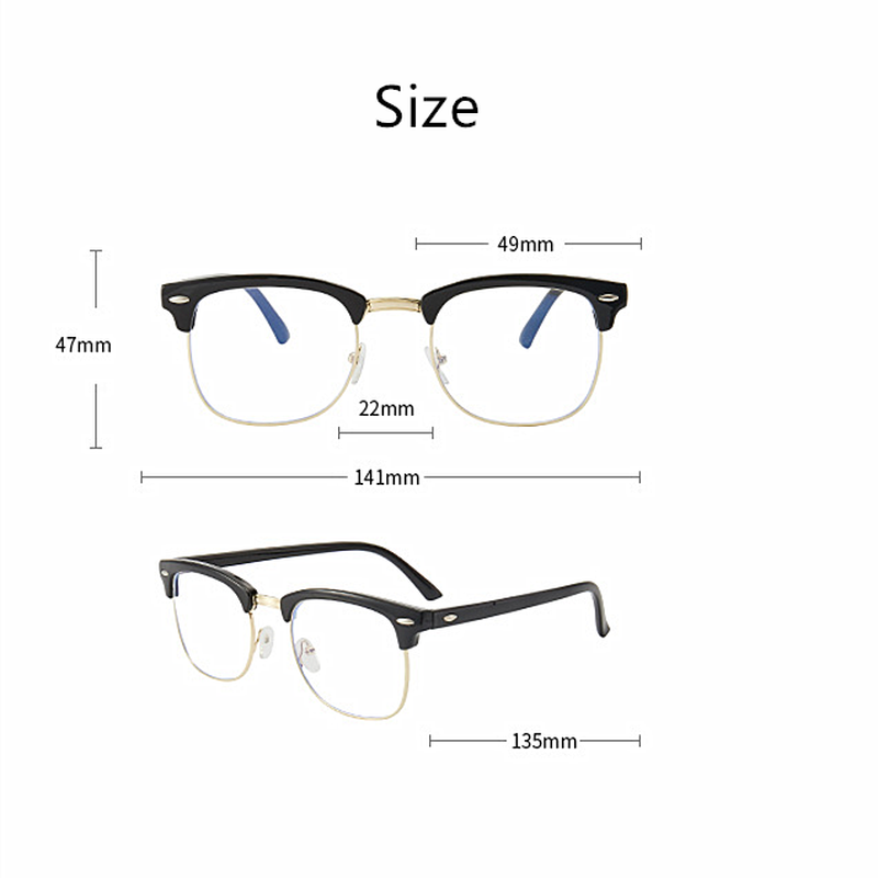 Women Anti Blue Rays Glasses Men Square Computer E... – Grandado