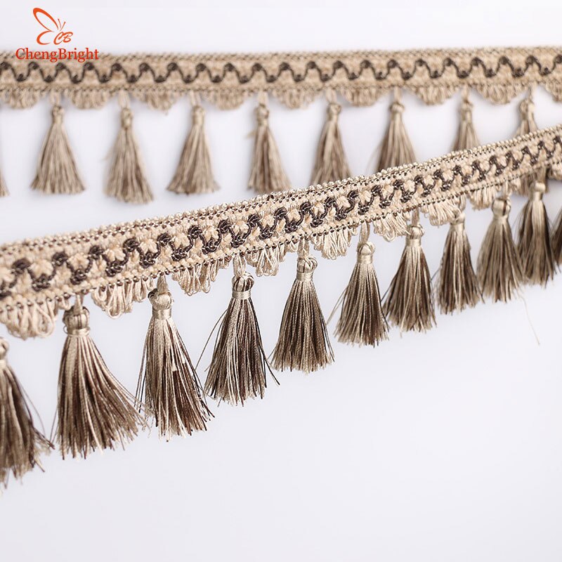 CHENGBRIGHT 5 Yard 10CM Long Polyester Lace Tassel... – Vicedeal