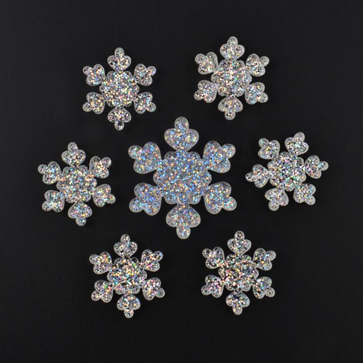 10pcs/lot Transparent glitter snowflake DIY Christ... – Vicedeal