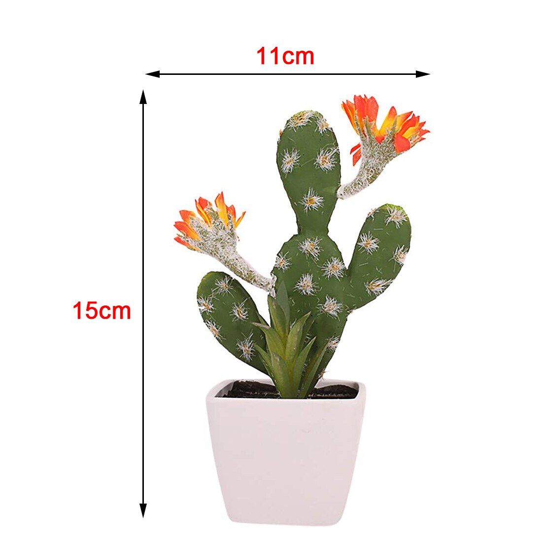 Plastic PU Artificial Cactus Succulents Prickly Pe... – Vicedeal