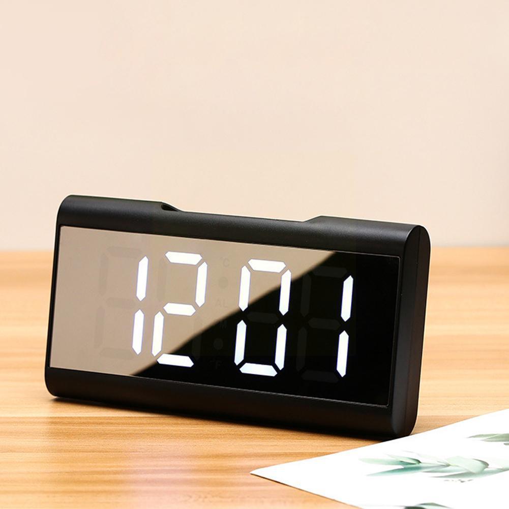 Led Mirror Screen Alarm Clock Digital Clock Voice ... – Grandado