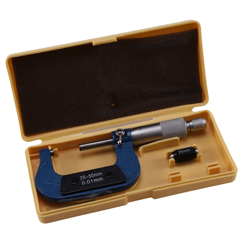 25-50mm/ 0.01mm Metric External Outside Micrometer... – Vicedeal