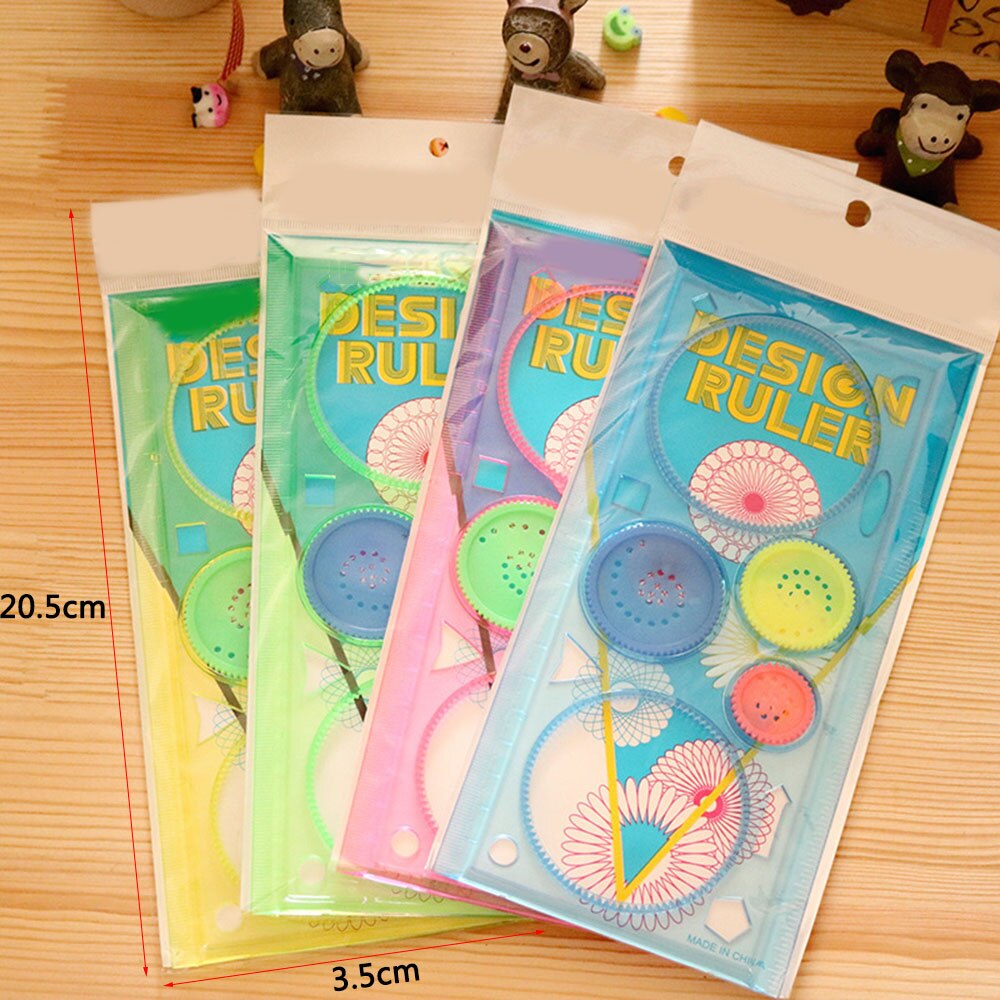 Transparent Geometric Ruler Multi-function Ruler S... – Grandado