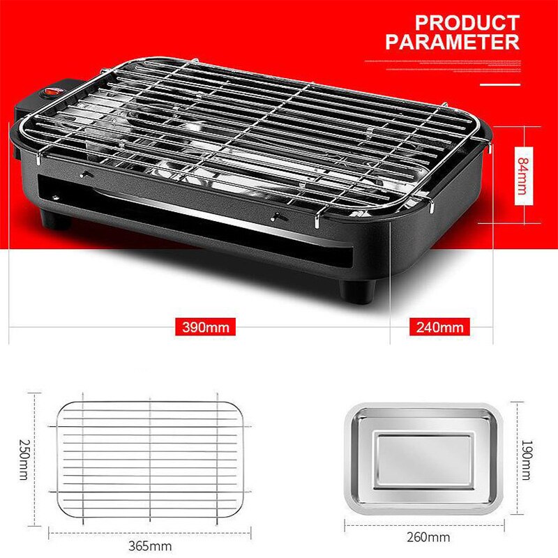 220v Electric BBQ Grill 1300W Household Barbecue M... – Grandado