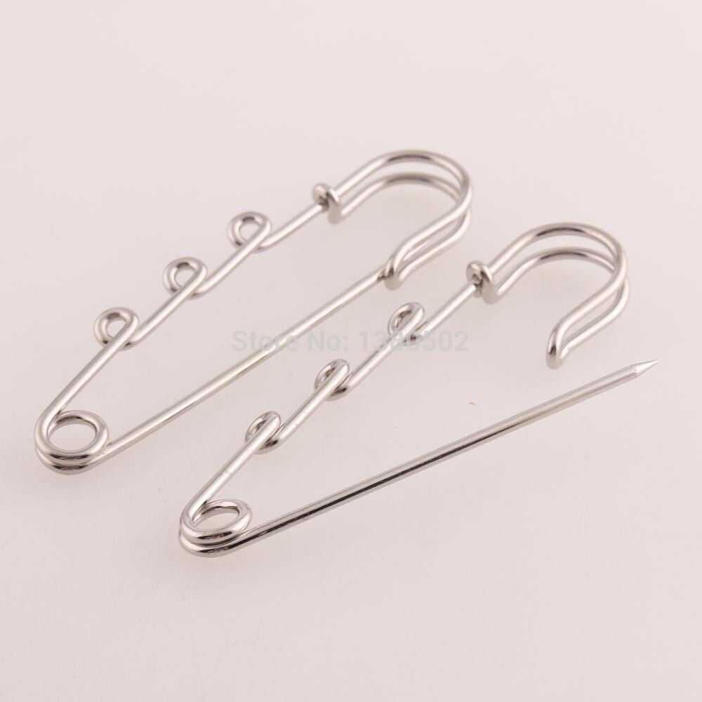 20pcs/lot 63/78mm metal safety pins loop earring p... – Grandado