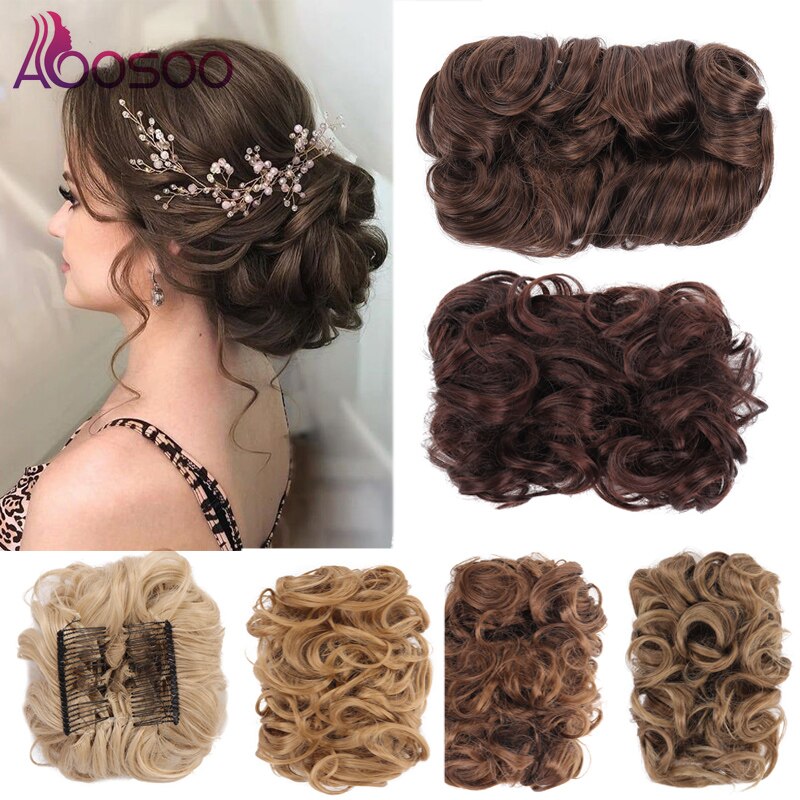 AOOSOO Synthetic Hair Big Bun Chignon Two Plastic ... – Vicedeal