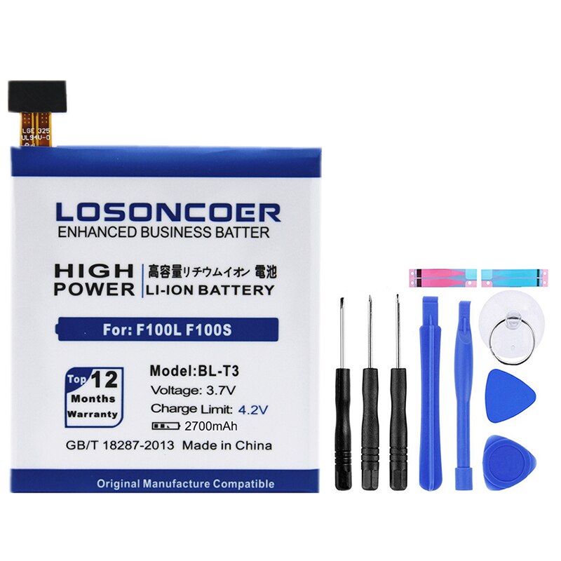 LOSONCOER 2700 mAh BL-T3 batterij voor LG Optimus ... – Vicedeal
