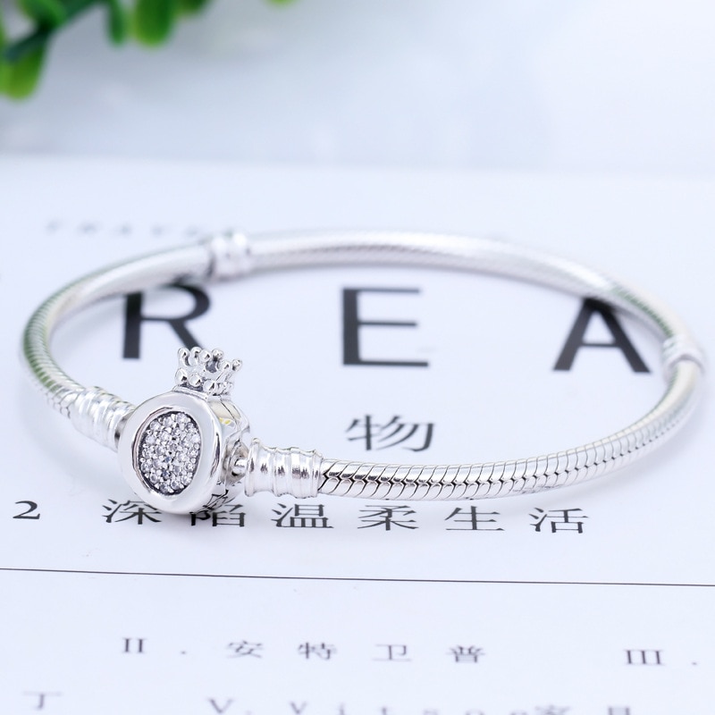 Real 925 Sterling Silver Charms Bracelet Fit Pan M... – Vicedeal