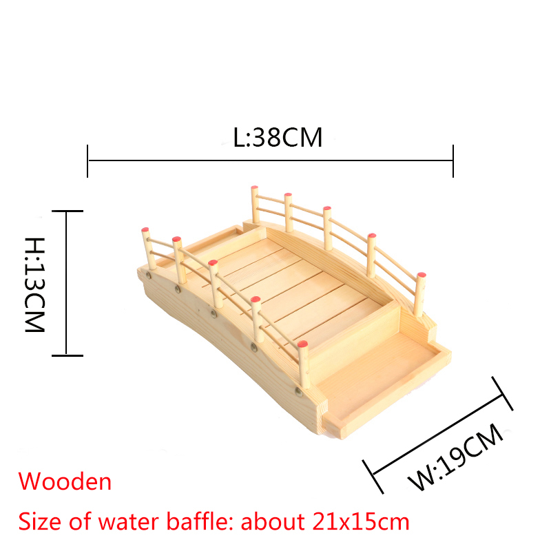 Japanese Cuisine Boat Shape Sushi Plate Wooden Arc... – Grandado