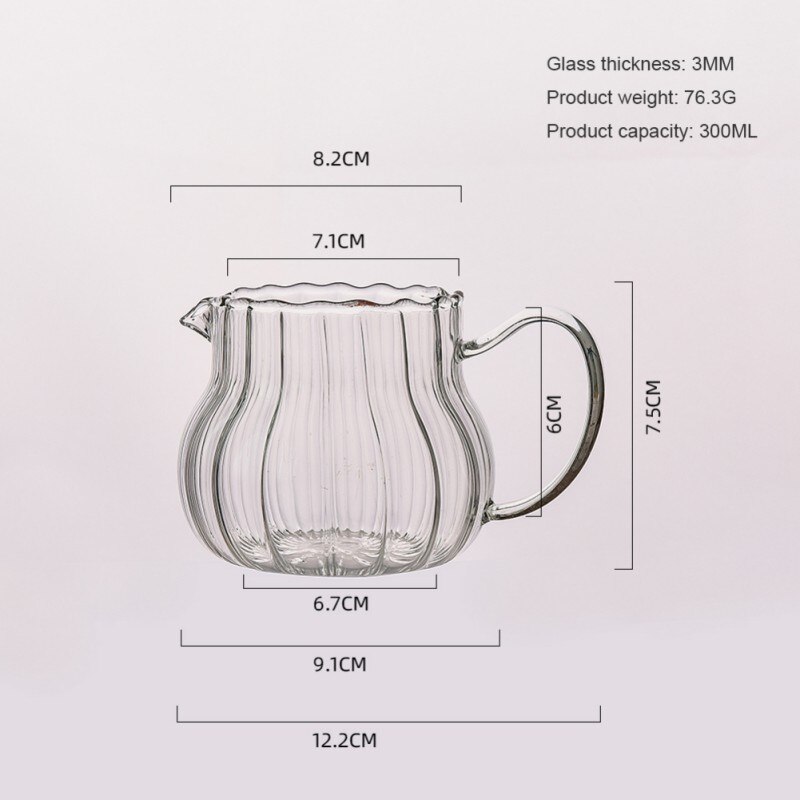 Japanese Stripe Milk Cans Heat-resistantn Glass Ju... – Vicedeal
