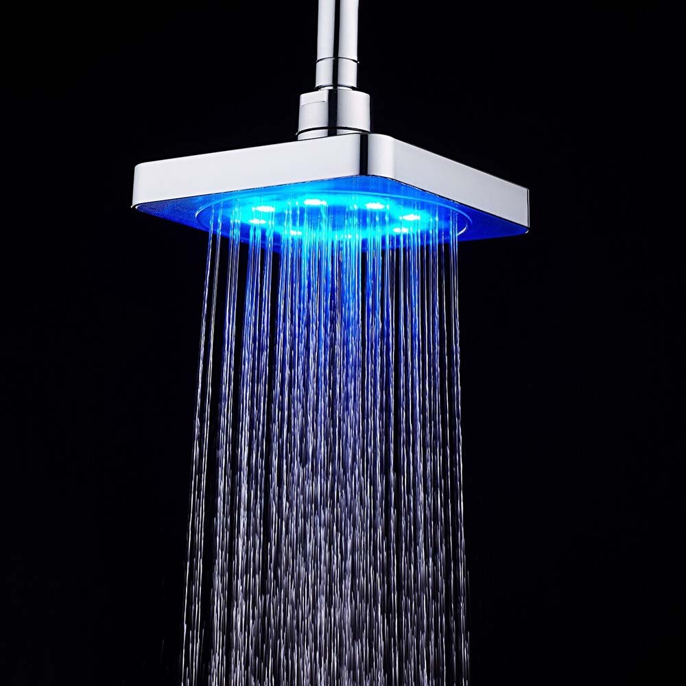 7 farbe Bad Dusche Kopf Anself 6 "Automatische LED... – Vicedeal