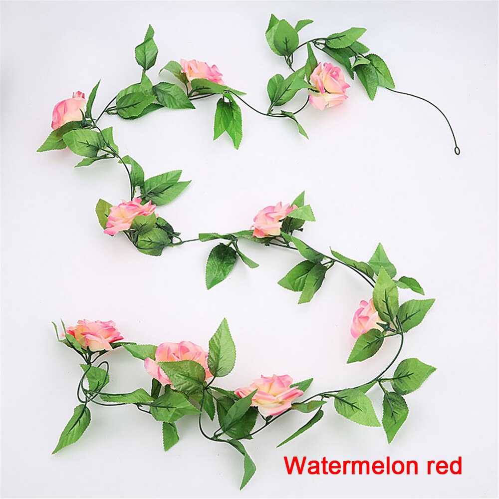 2.4m/7.8ft Artificial Silk Rose Flower Wisteria Vi... – Grandado