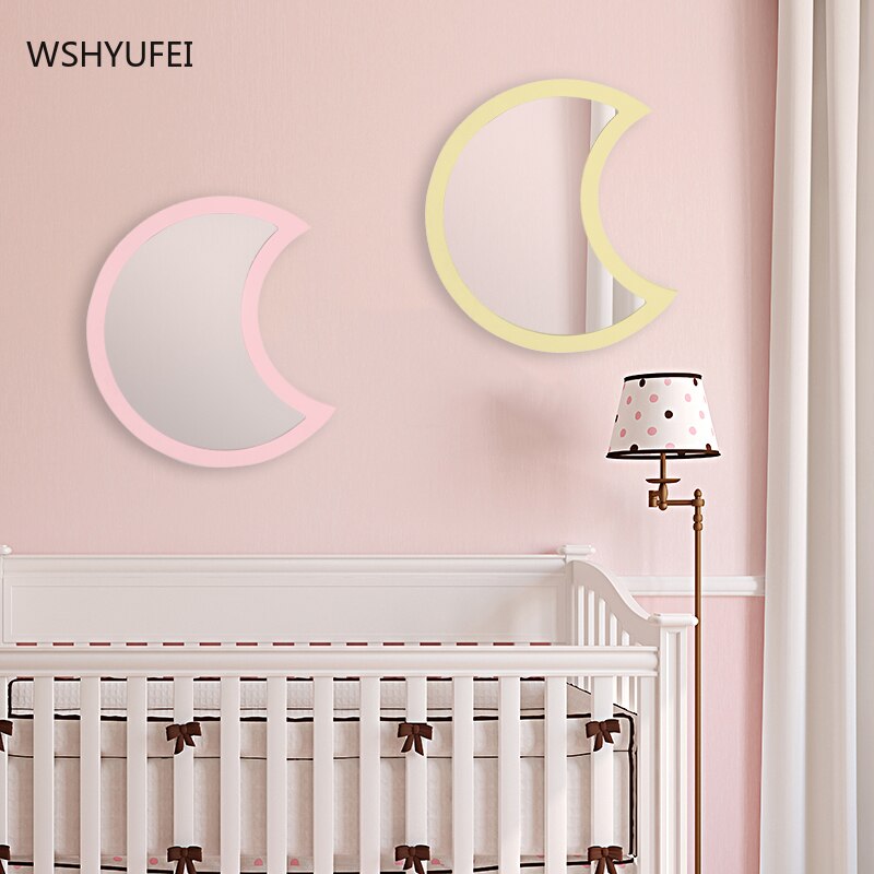Moon Shape Mirror Home Decor Bathroom Living Room ... – Vicedeal
