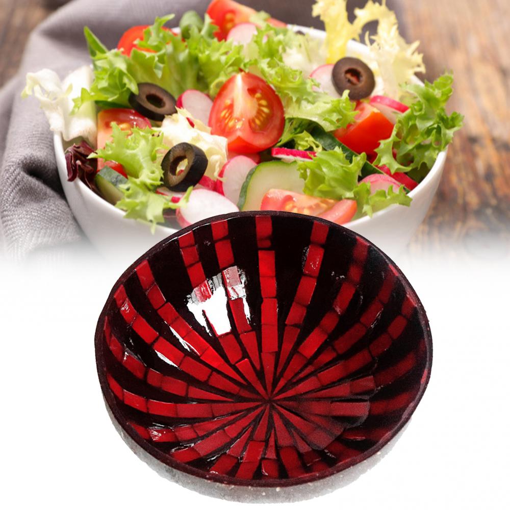 Container Natural Salad Bowl Bowl Coconut Shell Co... – Vicedeal