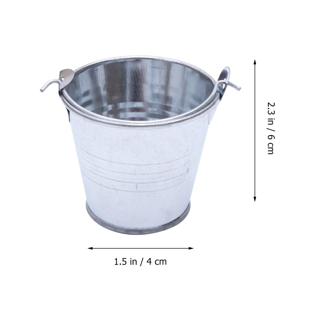 24pcs Tinplate Mini Metal Bucket Flower Pots Home ... – Grandado