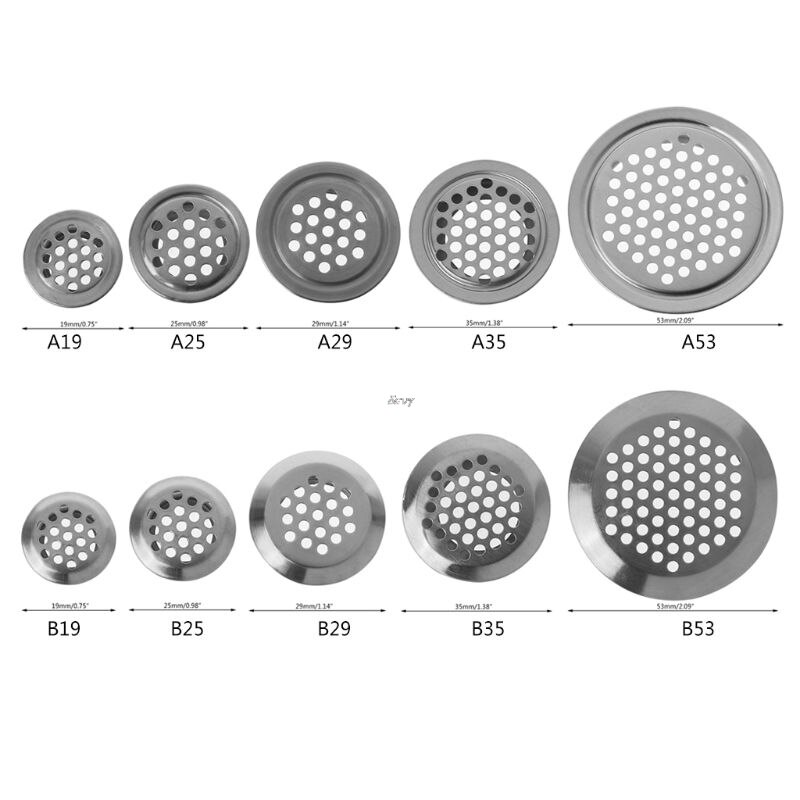 1PC Stainless Steel Air Vent Hole Ventilation Louv... – Grandado