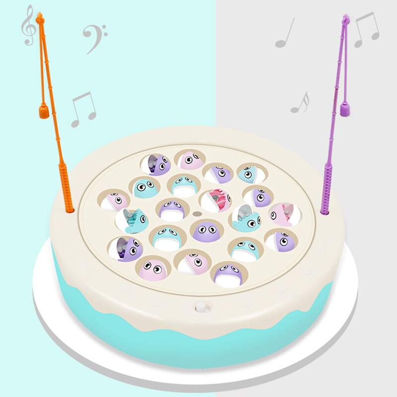 Electric Musical Rotating Fishing Toy Children Boa... – Grandado