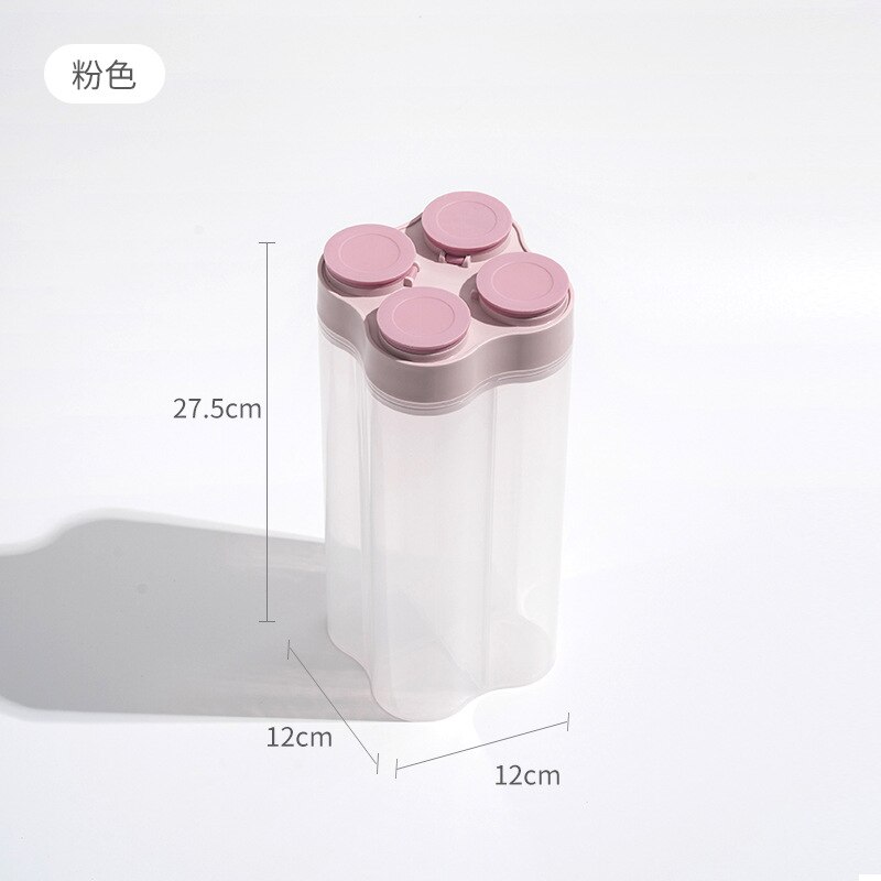 4 Grids Large Airtight Cans Grain Storage Box Kitc... – Grandado