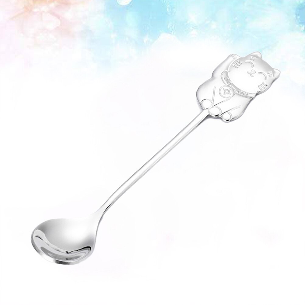 304 Stainless Steel Luck Cat Coffee Stirring Spoon... – Vicedeal