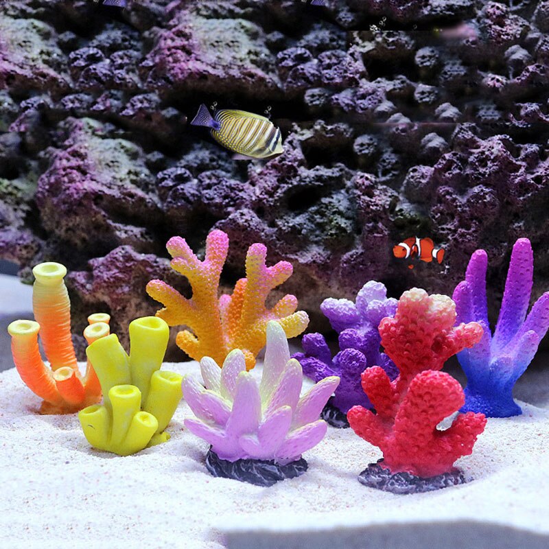 Aquarium Decoration Artificial Resin Colorful Cora... – Grandado
