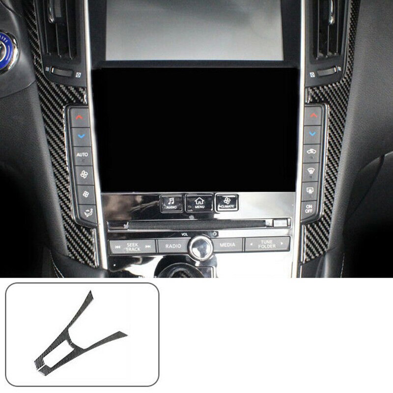 Carbon Fiber Interior Center Control Cover Trim fo... – Vicedeal