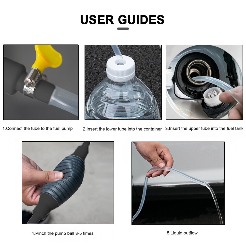 Hand Brandstofpomp Auto Brandstoftank Sucker Olie ... – Grandado