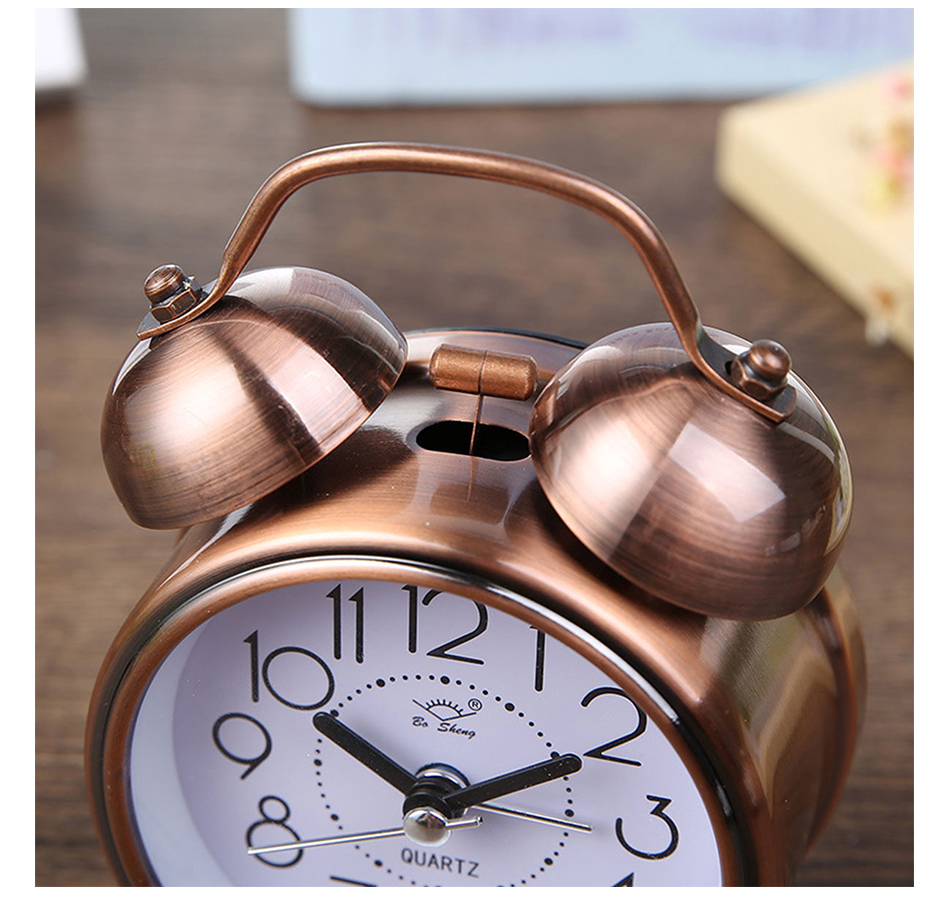 Retro Alarm Clock Twin Bell Loud Alarm Clock Antiq... – Grandado